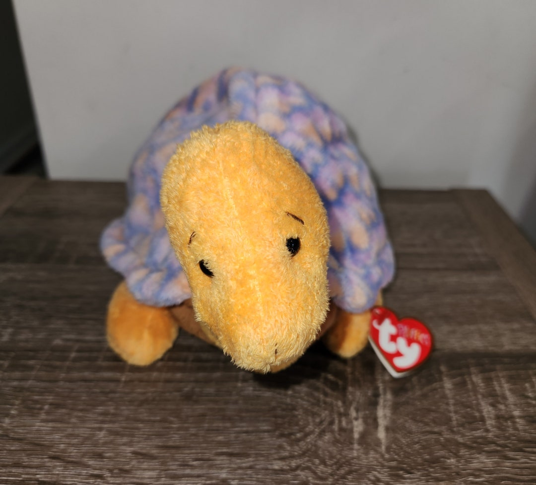 Vintage Adorable Ty Pluffies Collection “cruiser” the Turtle Plush Beanie - Etsy