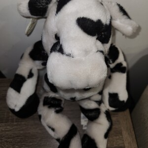 Adorable Vintage Ganz Poseable Cow Plush Stuffed Animal - Etsy