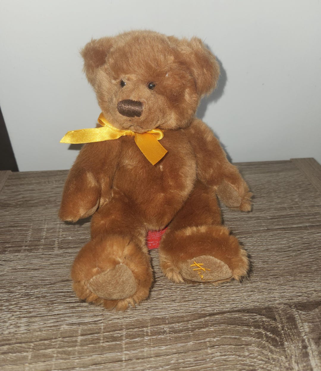 Vintage Honey Brown Teddy Bear Hamleys London England Plush Stuffed ...