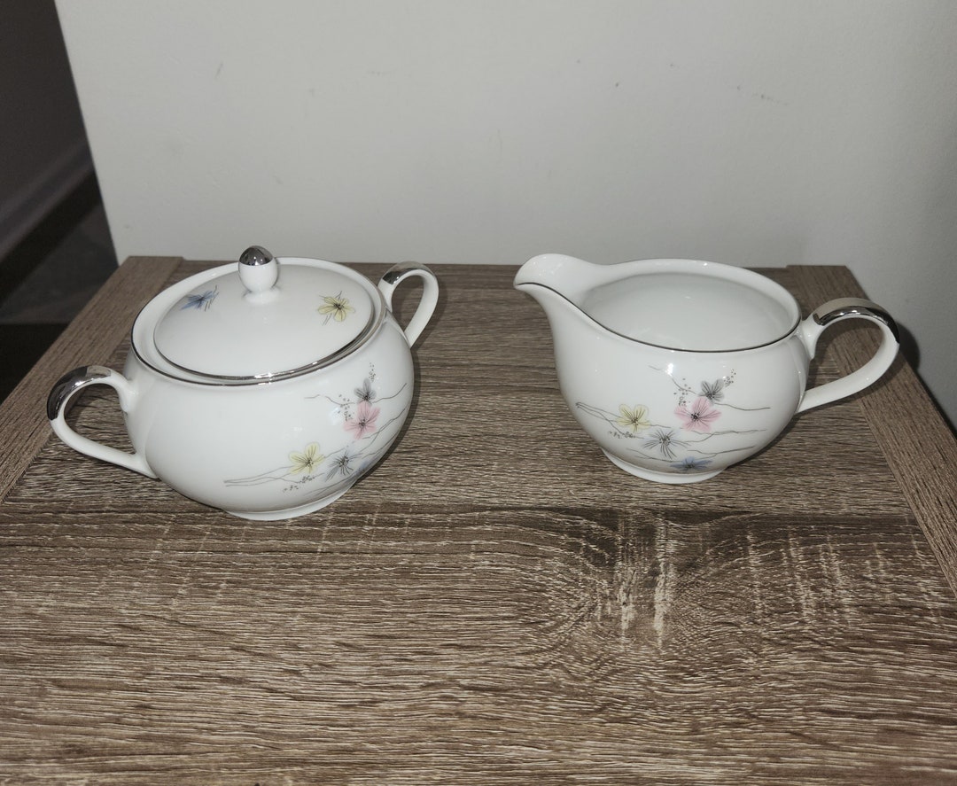 Bavaria Germany Hertel Jacob Porcelain Fine China Creamer and Sugar ...