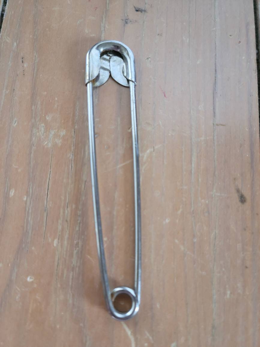 Vintage Large Safety Pin. | Etsy