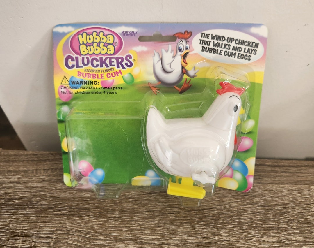 Vintage Hubba Bubba Clucker Wind-up Clucker Hen in Original Packaging ...