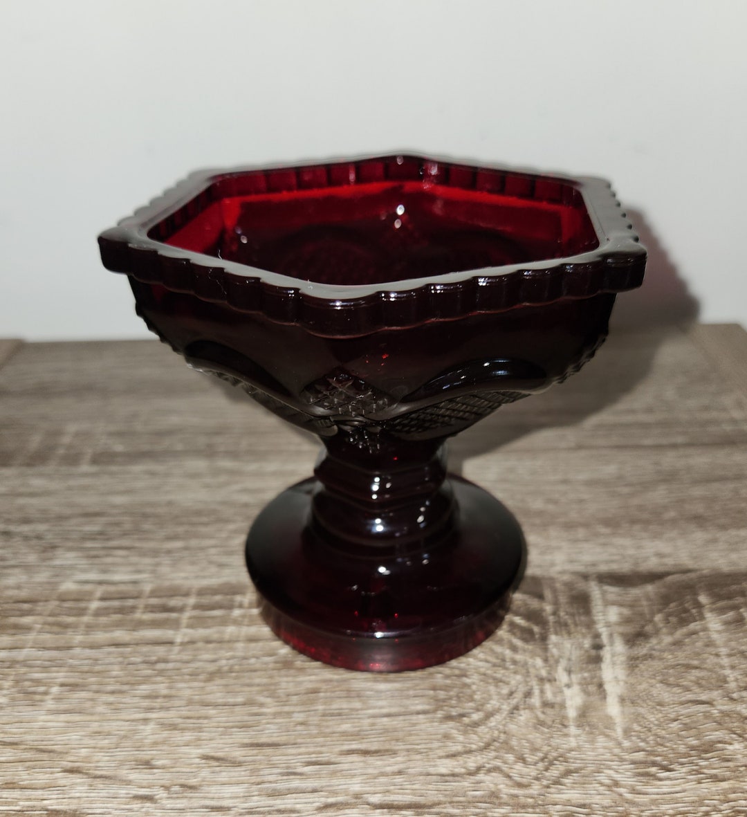 Avon Cape Cod Ruby Candy Dish - Etsy