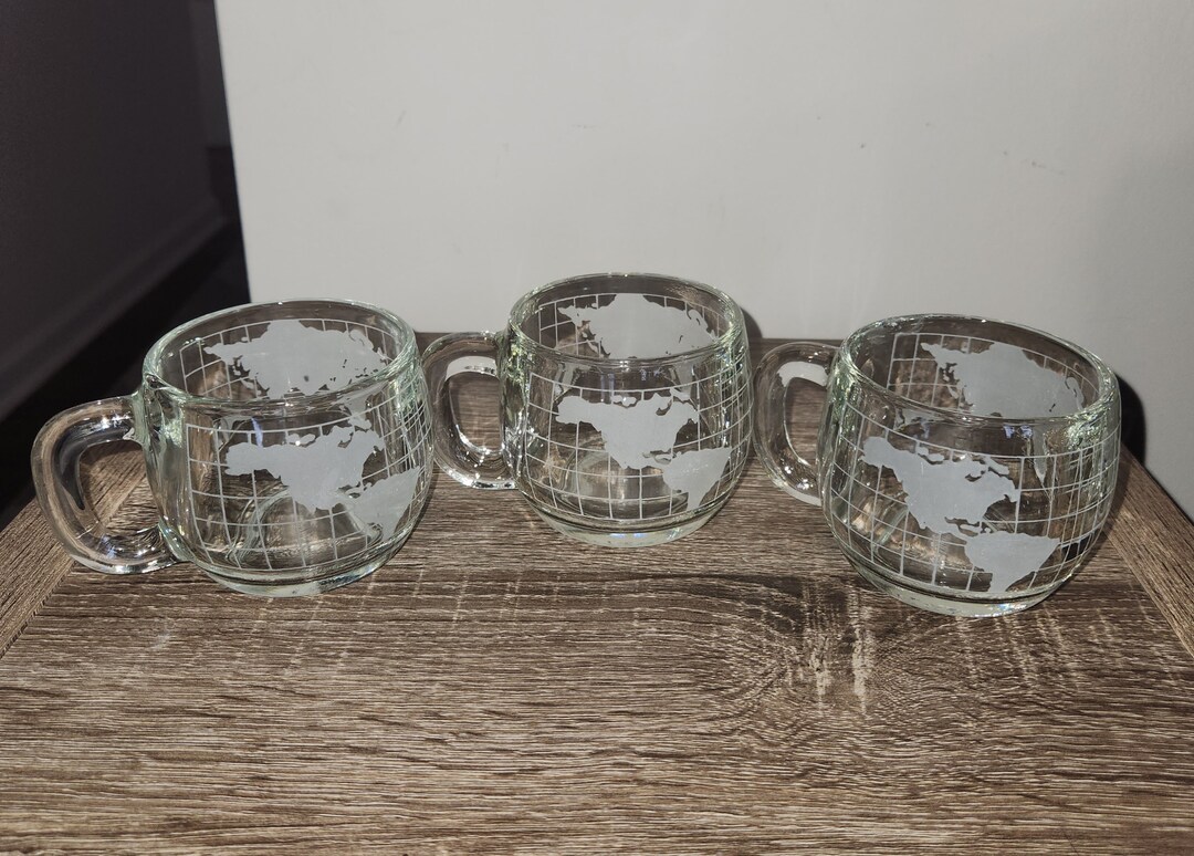 Set of 3 Nescafe World Globe Coffee Mugs - Etsy