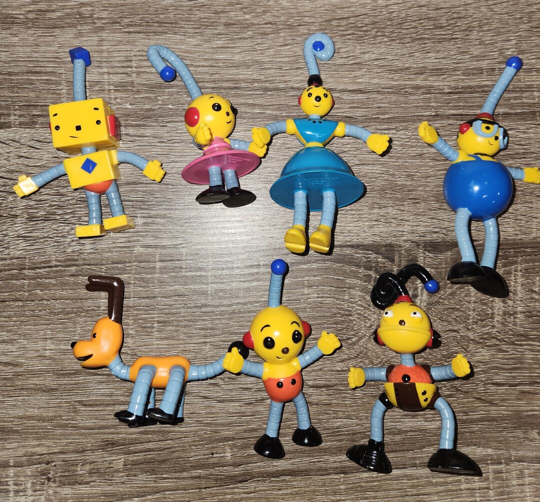 Set of 7 Vintage Rollie Pollie Ollie Playhouse Bendable Figurines - Etsy