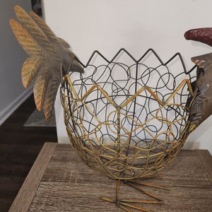 Adorable Metal Wire Standing Rooster/chicken - Etsy