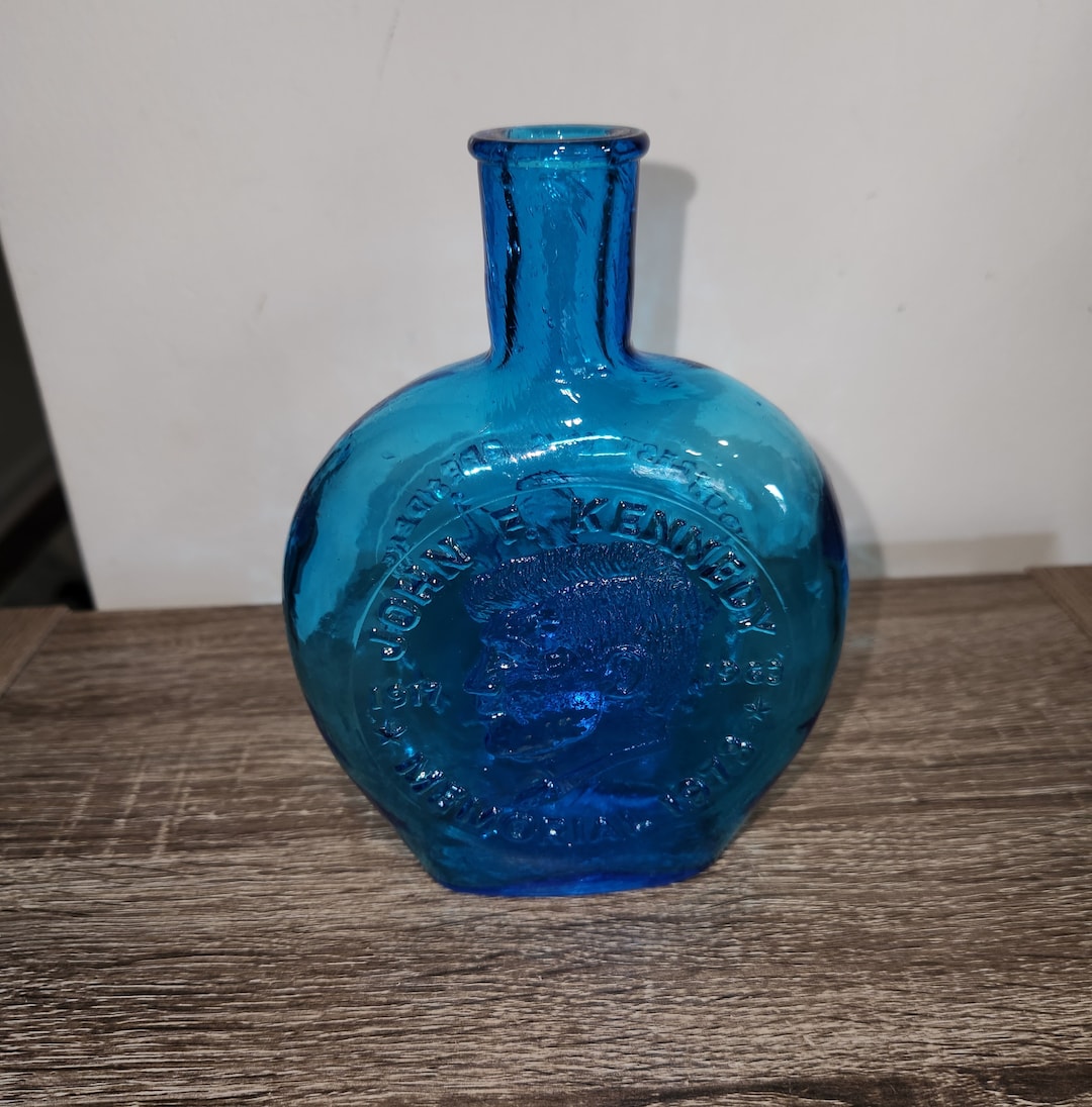 Vintage John F. Kennedy JFK Commemorative Bottle Decanter - Etsy