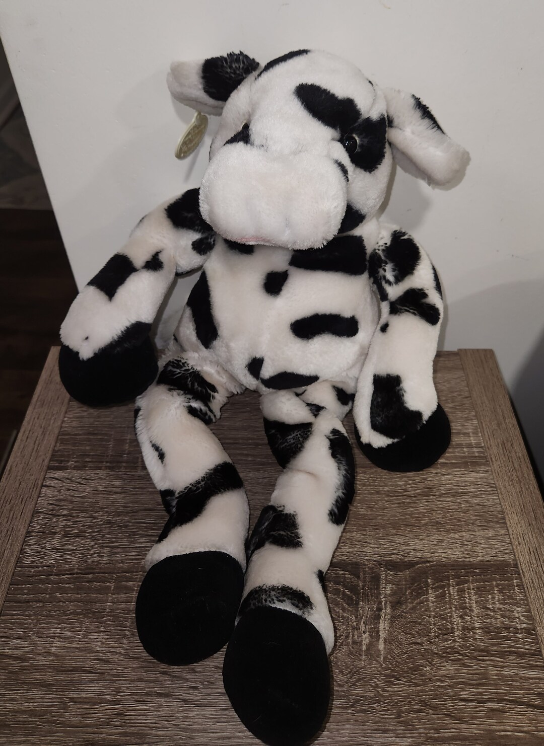 Adorable Vintage Ganz Poseable Cow Plush Stuffed Animal - Etsy