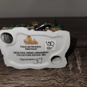 Vintage Department 56 Charles Dickens Dedlock Arms Ornament Collectors ...