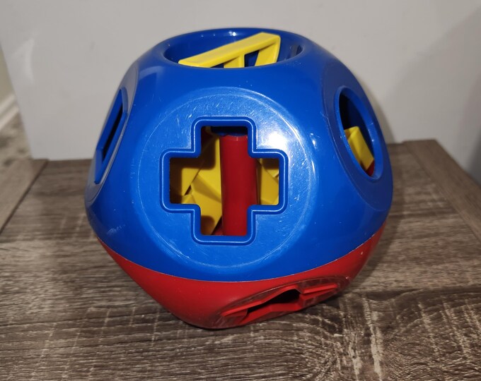 Vintage Tupperware Shape O Ball Shape Sorter Toy W/ 10 Shapes SEE ...
