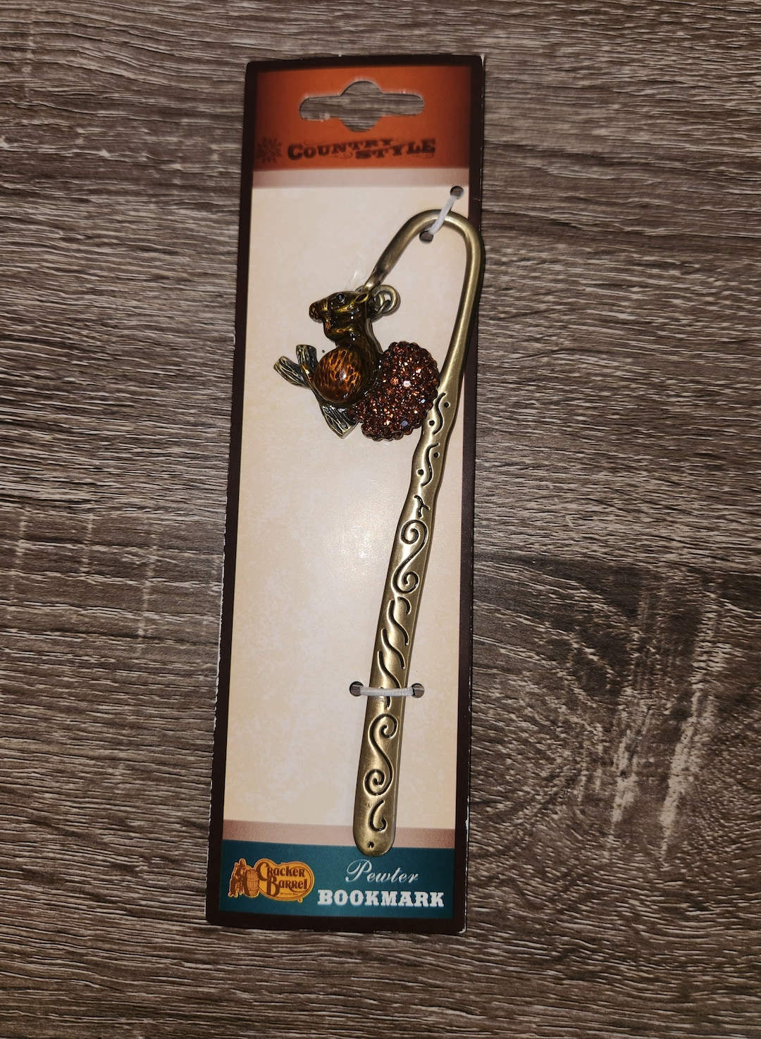 Cracker Barrel Country Style Jeweled Squirrel Pewter Bookmark - Etsy