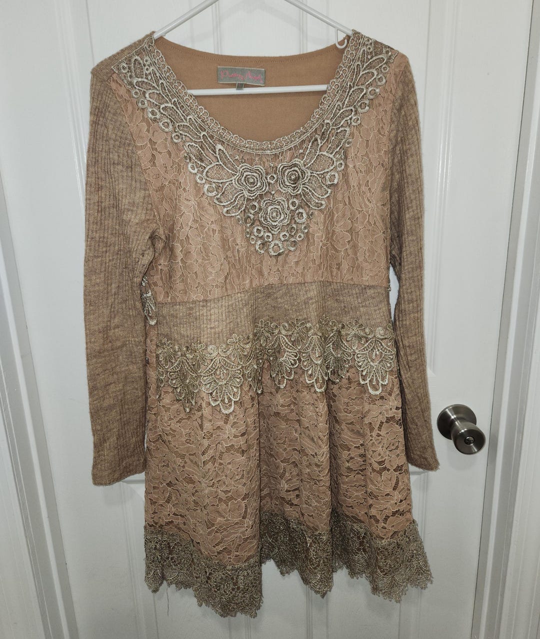 Vintage Beautiful Pretty Angel Dress With Lace Size Large - Etsy