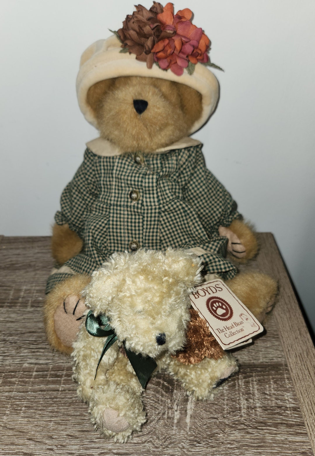 Boyds Bear Emmie Bramblebeary With Music Box and Friend - Etsy