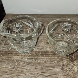 1960s Star of David Glasscreamer and Sugar Bowl/ Container - Etsy