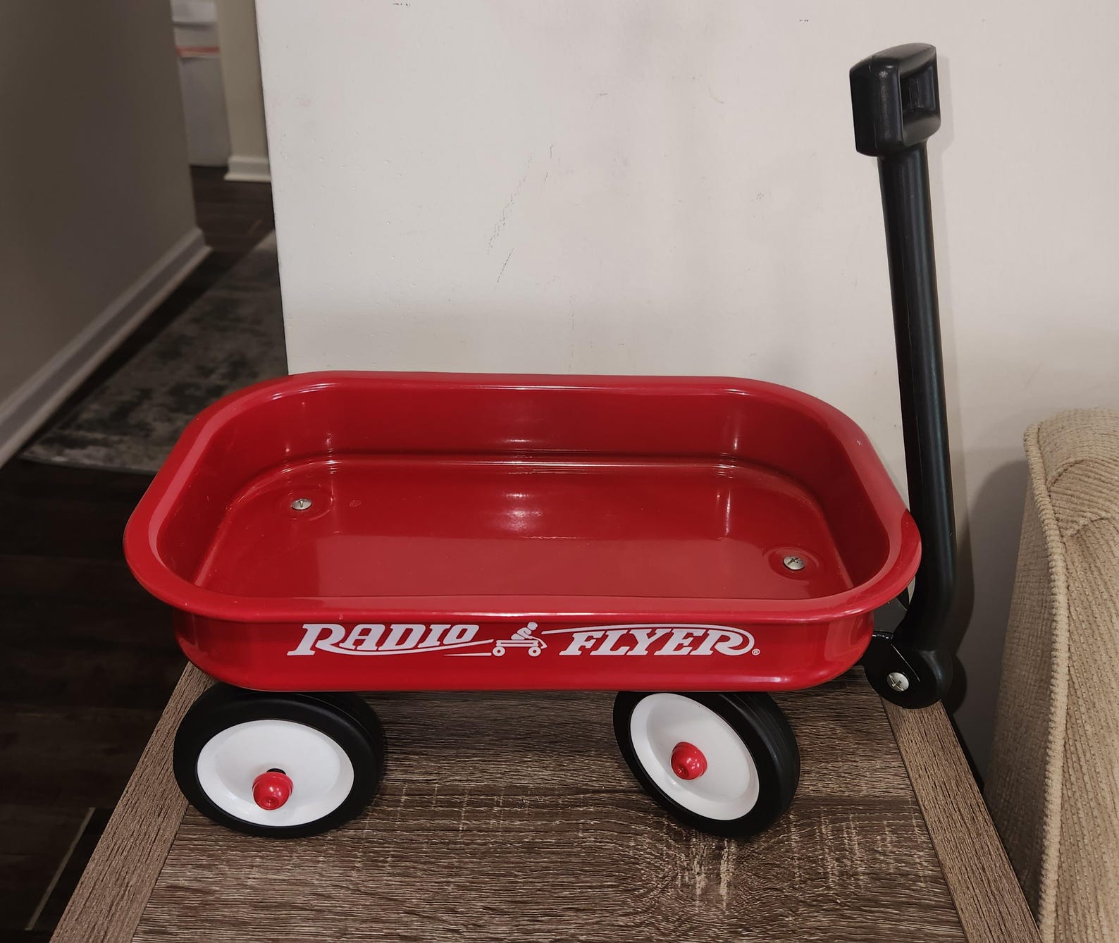 Vintage Radio Flyer Kids Little Red Wagon Working Handle Metal Toy ...