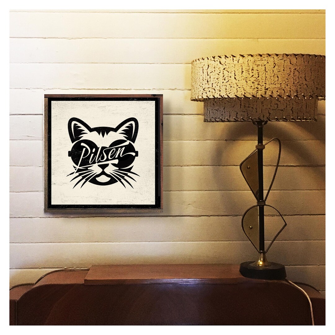Pilsen Chicago Cat Art Print: Funny Neighborhood Wall Decor (digital ...