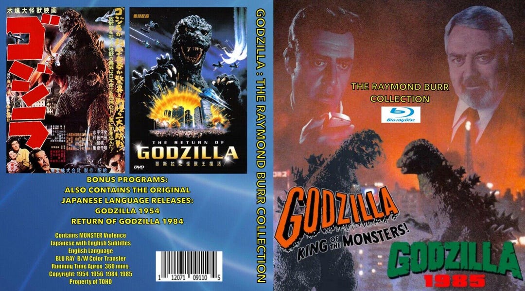 GODZILLA: the Steve Martin Collection. Starring Raymond Burr 1956 1985 ...