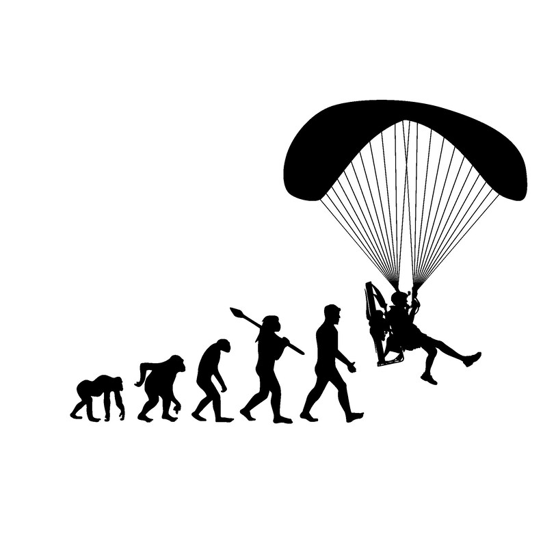 Paramotor Svg Paramotor Png Human Evolution Paramotor - Etsy Canada