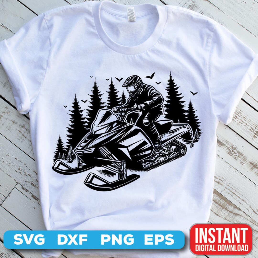 Snowmobile Svg Winter Sports Svg Snowmobile Shirt Designs Vector Art ...