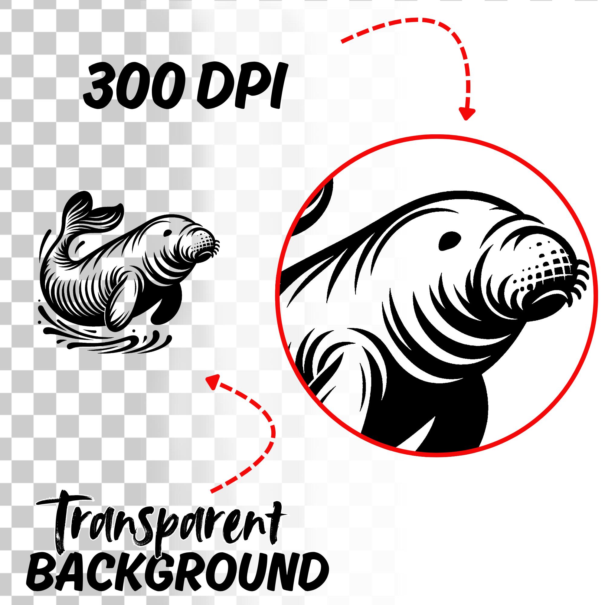 170+ Manatee Svg Bundle | Sea Cow Dxf Cut Files | Cute Ocean Animal ...