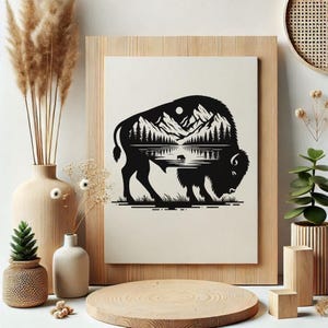 370+ Laser Engraved Bison DXF Bundle | Laser Cut Ready Files | CNC ...