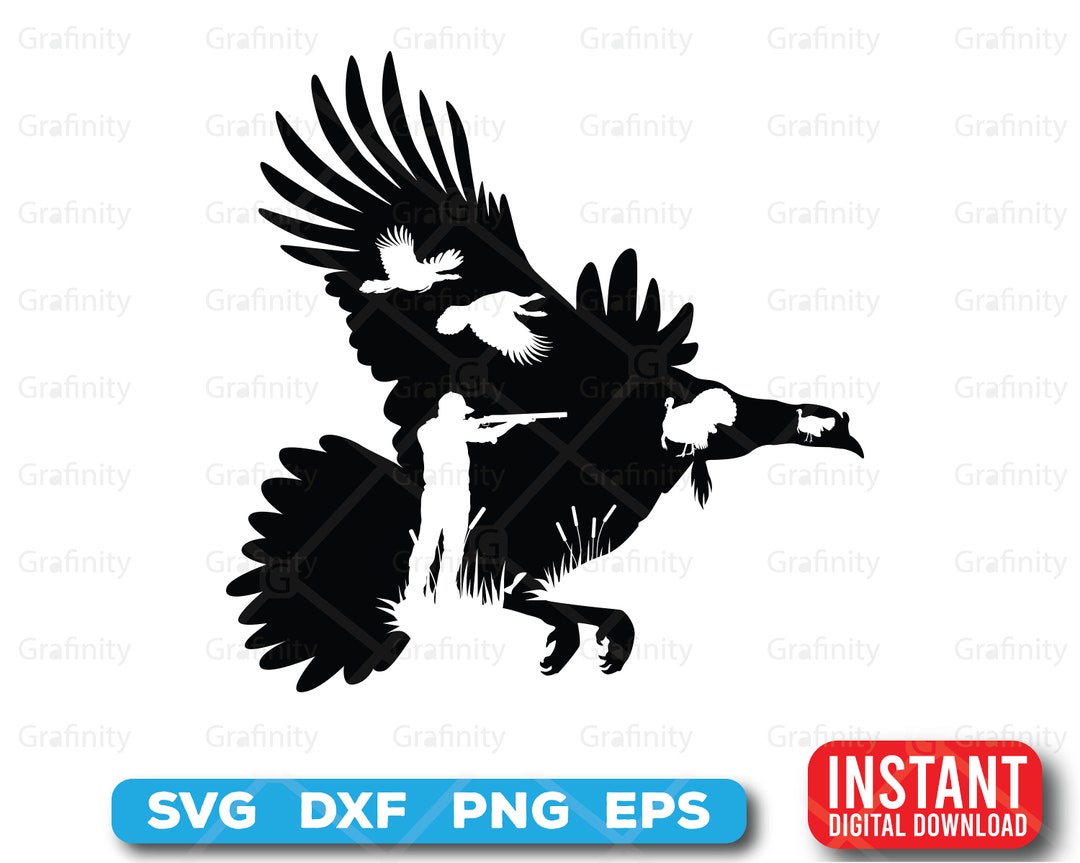 Turkey Hunting Svg - Turkey Hunting Artsy Style - Digital Download - Etsy