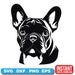 French Bulldog SVG - 06 French Bulldog Head Cute Vector Art for Cricut ...