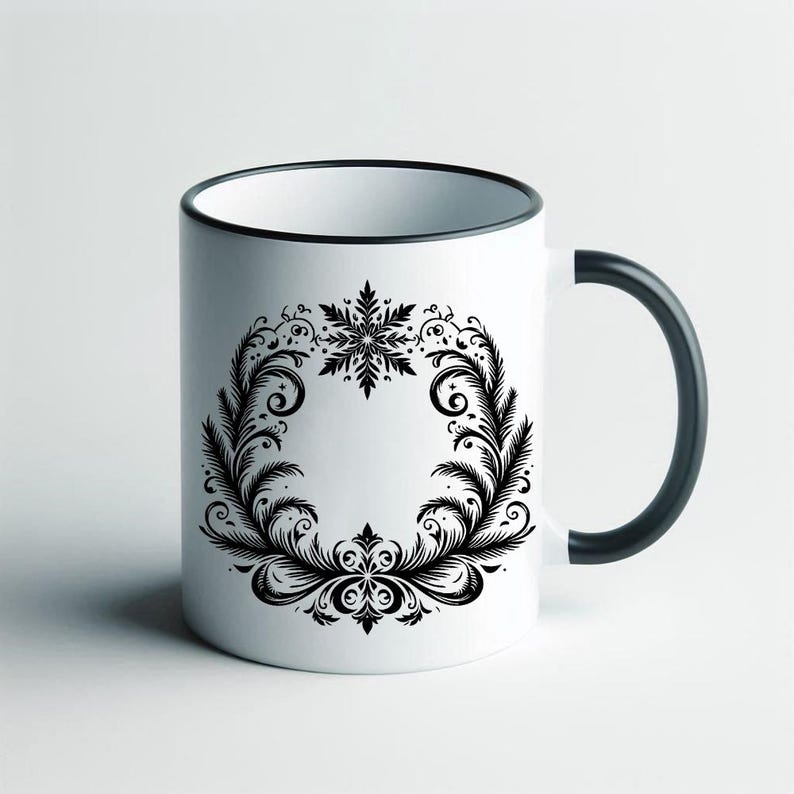 Pakiet 170 ramek świątecznych SVG: świąteczne grafiki, obramowania, ozdobne ramki zimowe (do ...