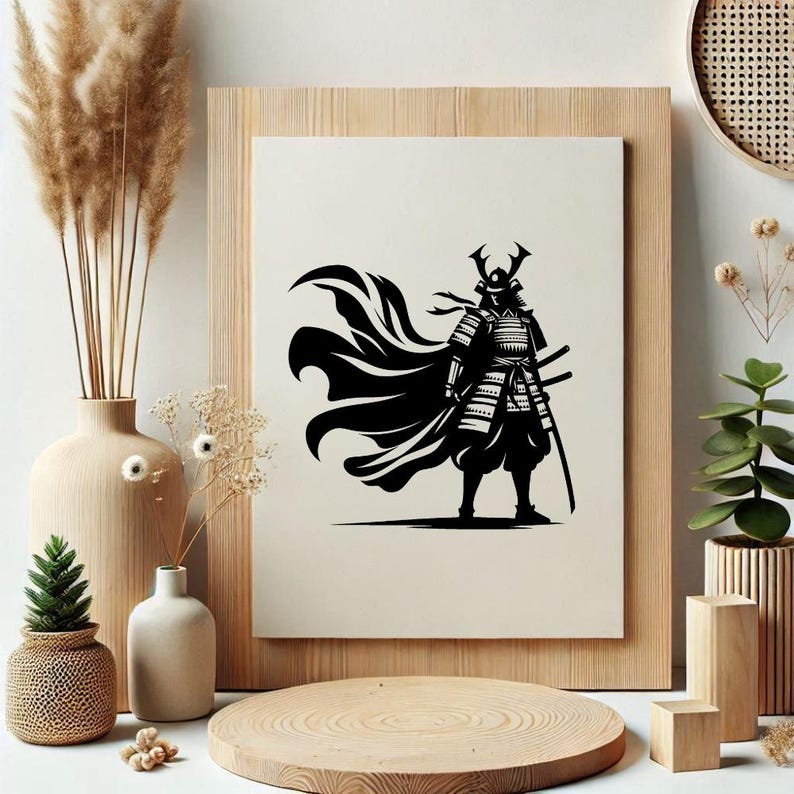 163 Samurai Laser Engraving SVG Bundle: Katana Sword, Armor, Japanese ...