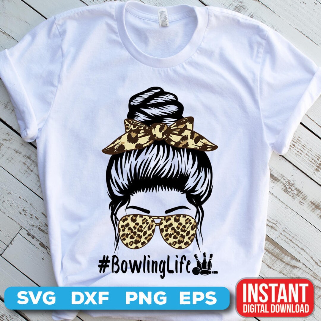 Bowling SVG Creative Bowling Life Mom With Leopard Pattern - Etsy