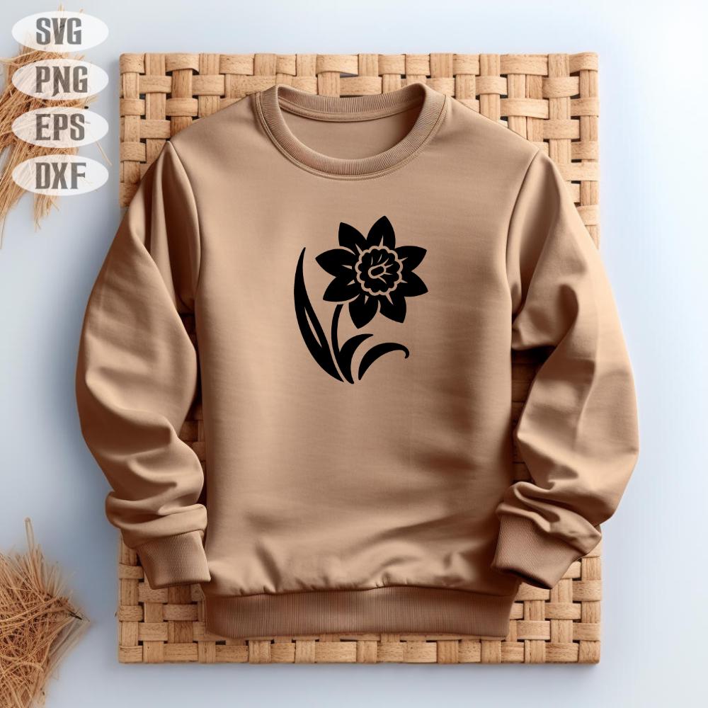 Daffodil Flower SVG Bundle: Floral Clipart, Cricut Cut Files ...