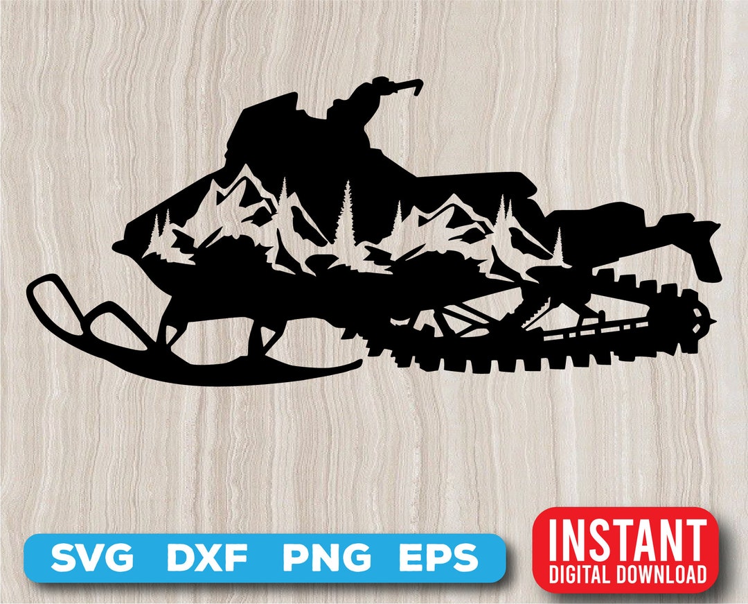 Snowmobile Svg- Snowmobile Cut File Graphics Design-digital Download - Etsy
