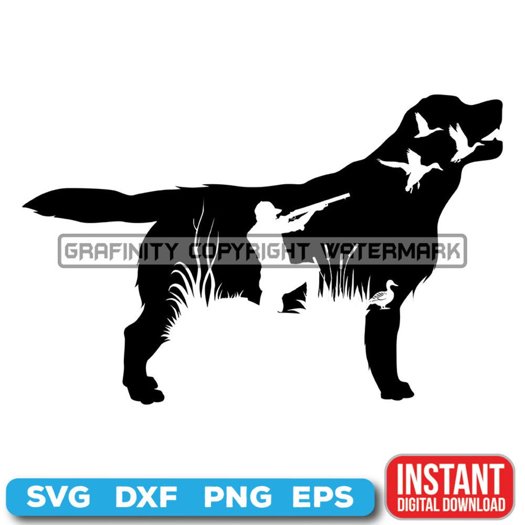 Duck Hunting Svg Hunting Svg Duck Hunting Theme in Labrador Retriever ...