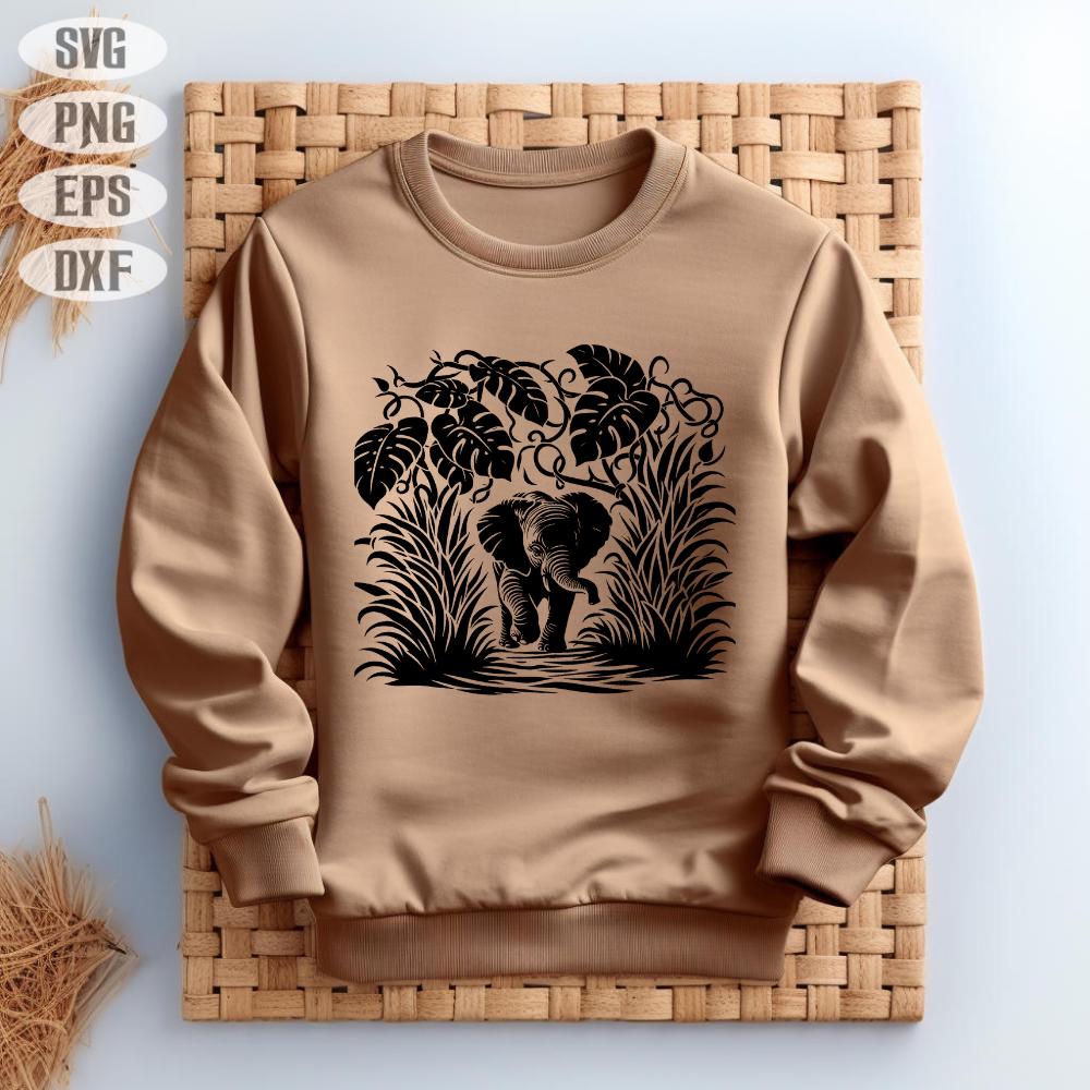 Elephant Jungle SVG Bundle: Safari Animal Cut Files (digital Download ...