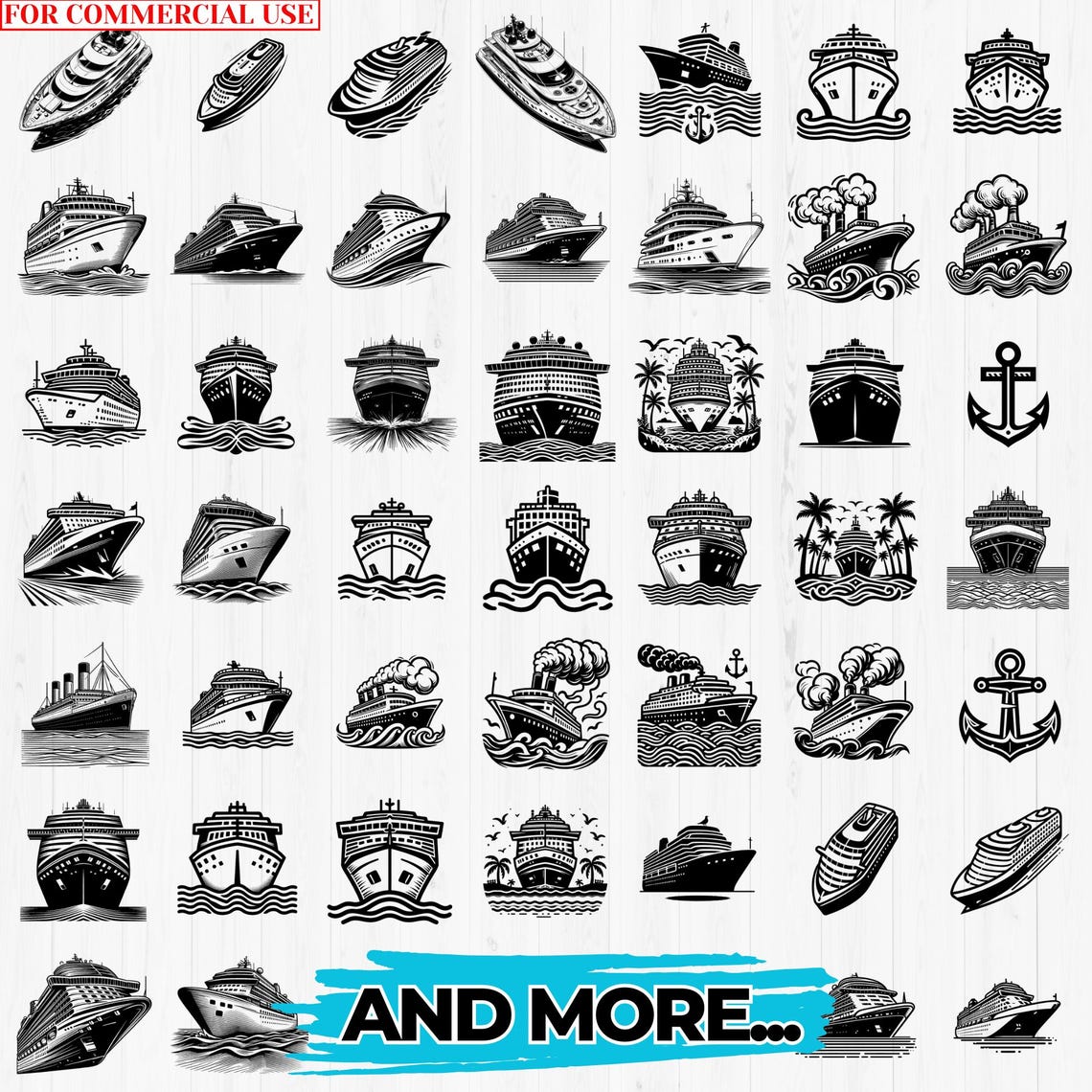 Laser Engraving Files 120+ Cruise Ship Dxf Bundle | Laser Cut Ocean ...