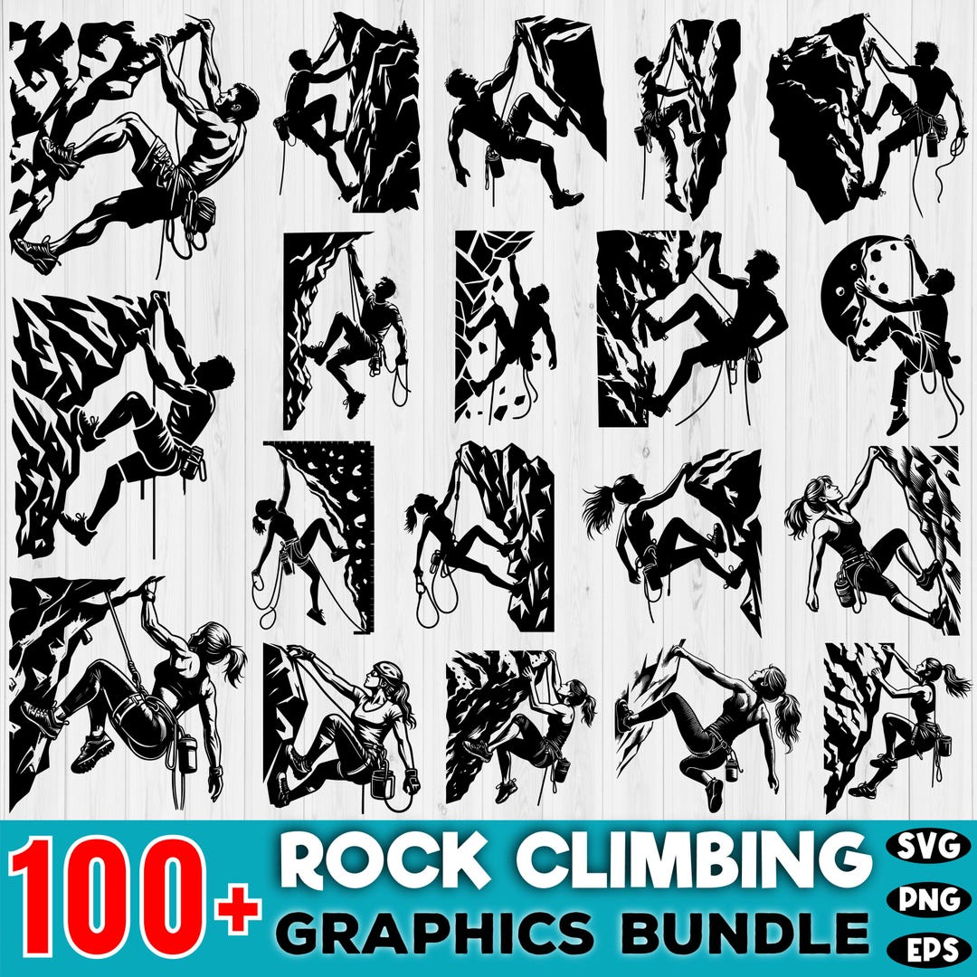 100+ Rock Climbing SVG Bundle - Climbing Svg - Rock Climbing Graphics ...