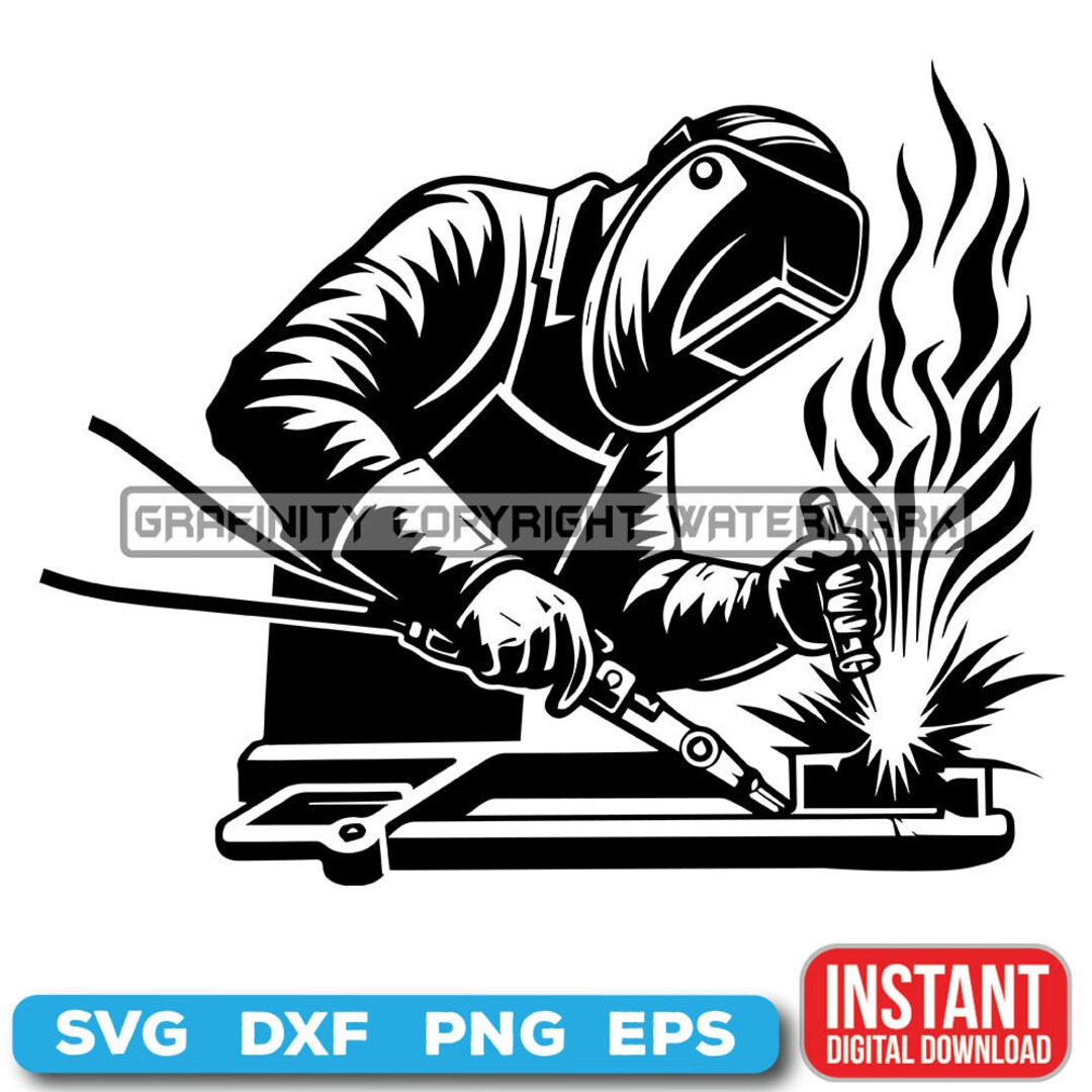 Welding SVG, Welder SVG, 04 Male Welding Graphics, Digital Download - Etsy