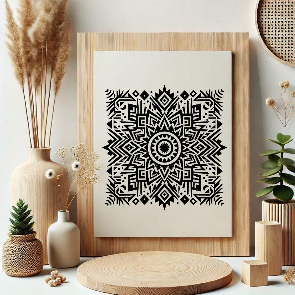 Aztec Pattern SVG Bundle: 100+ Tribal Geometric Cut Files (commercial ...