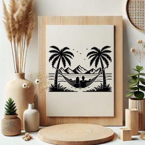 Laser Engraving Files 150+ Hawaii Beach DXF Bundle | Palm Tree, Sunset ...