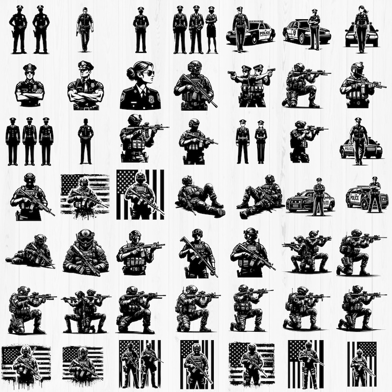 160+ Police Svg Bundle | Thin Blue Line Svg | Law Enforcement Dxf Files ...