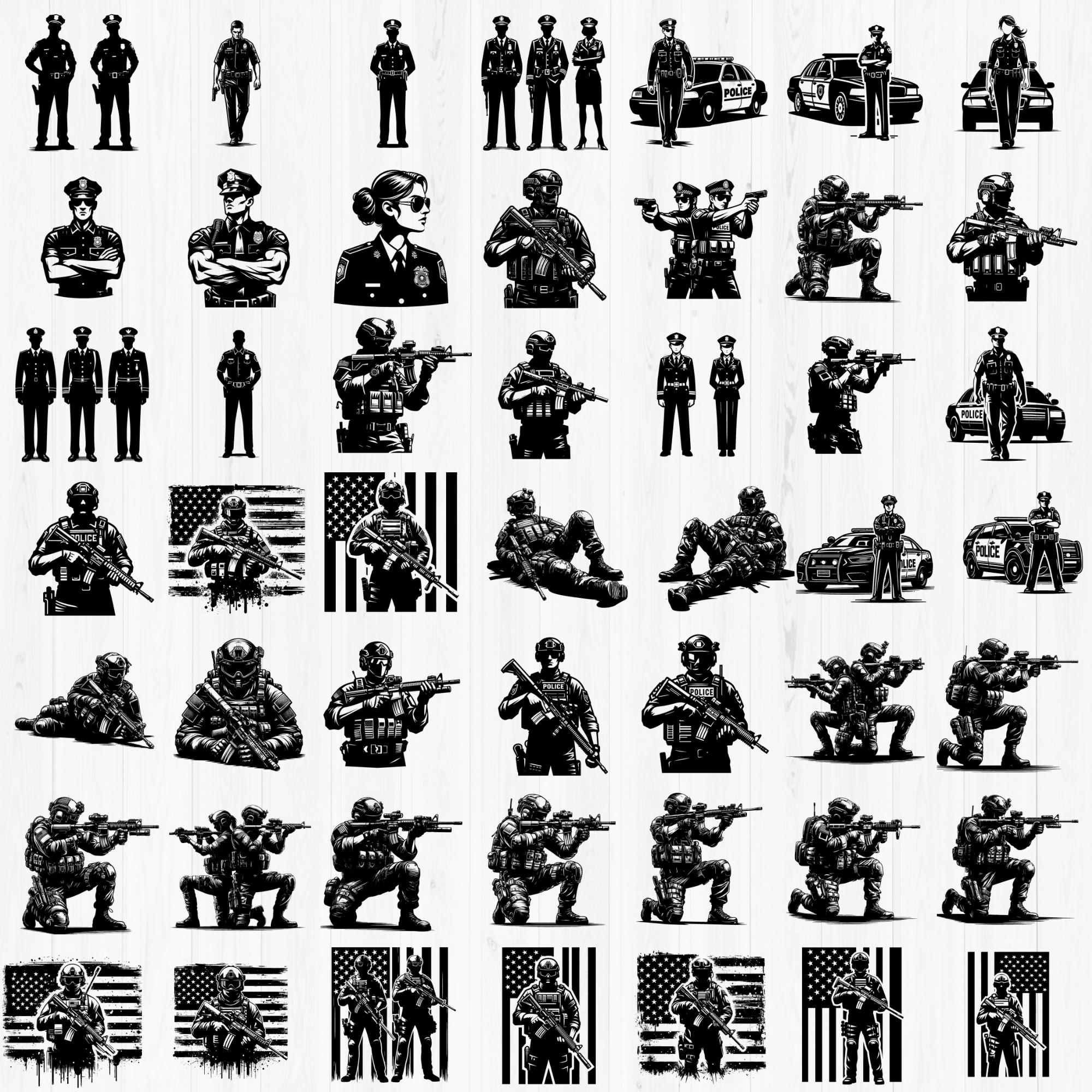 160+ Police Svg Bundle | Thin Blue Line Svg | Law Enforcement Dxf Files ...