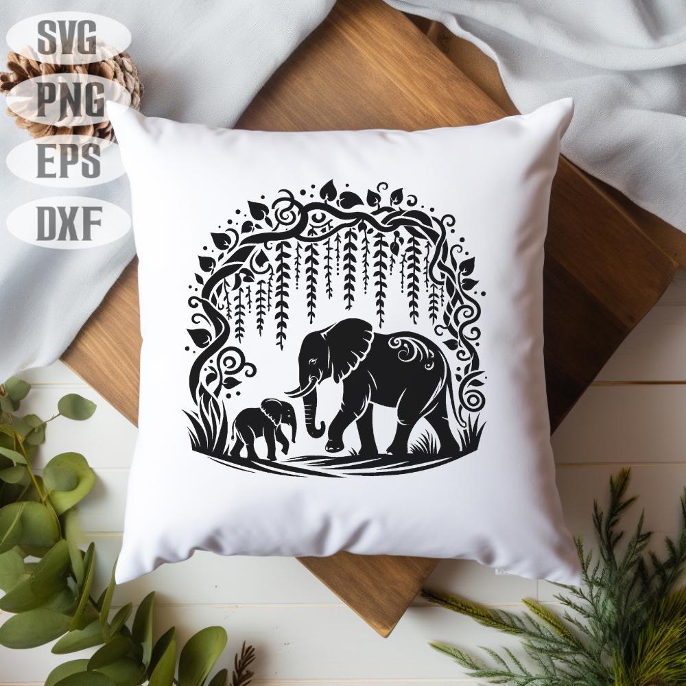 Elephant Jungle SVG Bundle: Safari Animal Cut Files (digital Download ...
