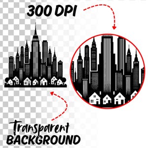 150+ Cityscape SVG Bundle: Urban Skyline Cut Files (commercial Use) - Etsy
