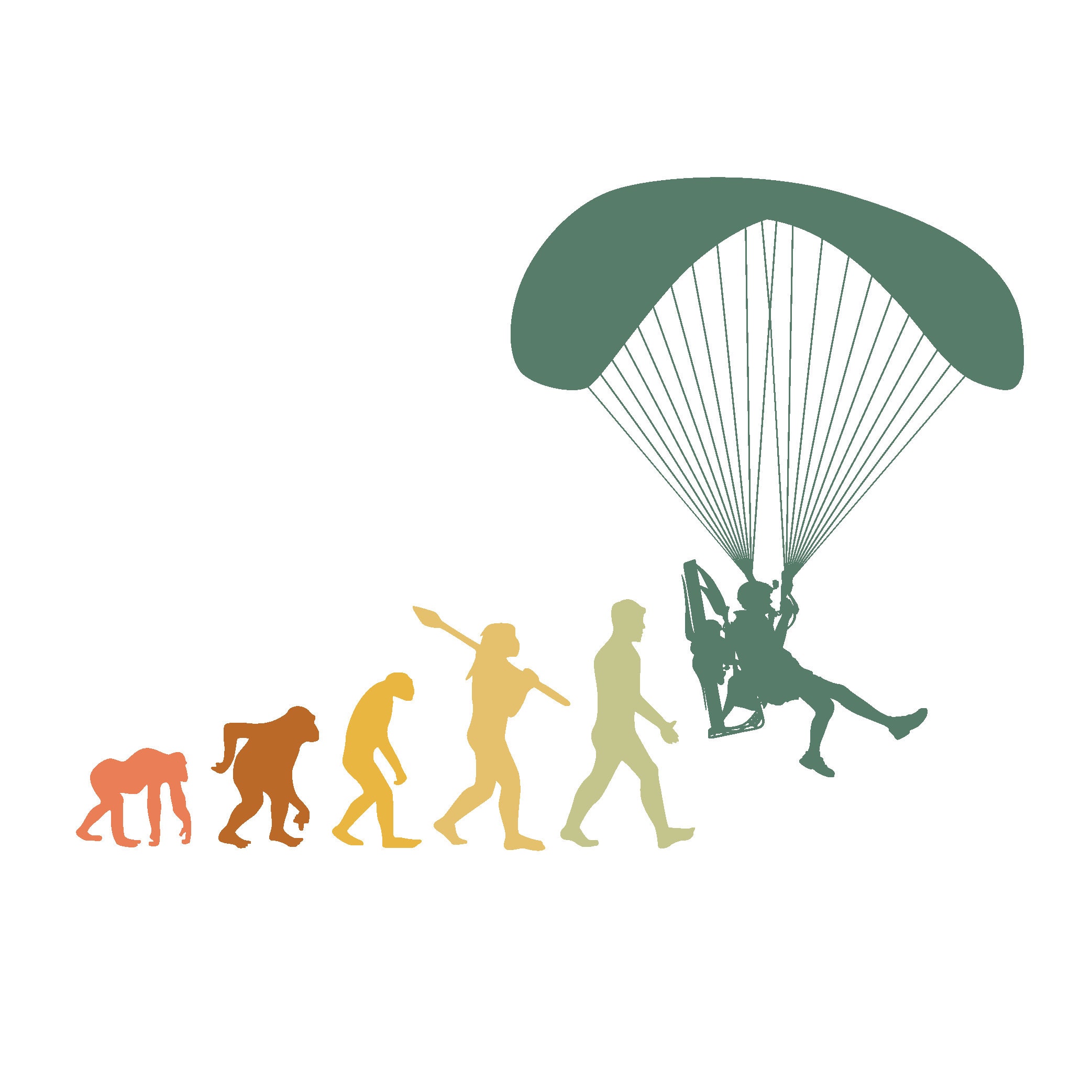 Paramotor Svg Paramotor Png Human Evolution Retro Vintage - Etsy Hong Kong
