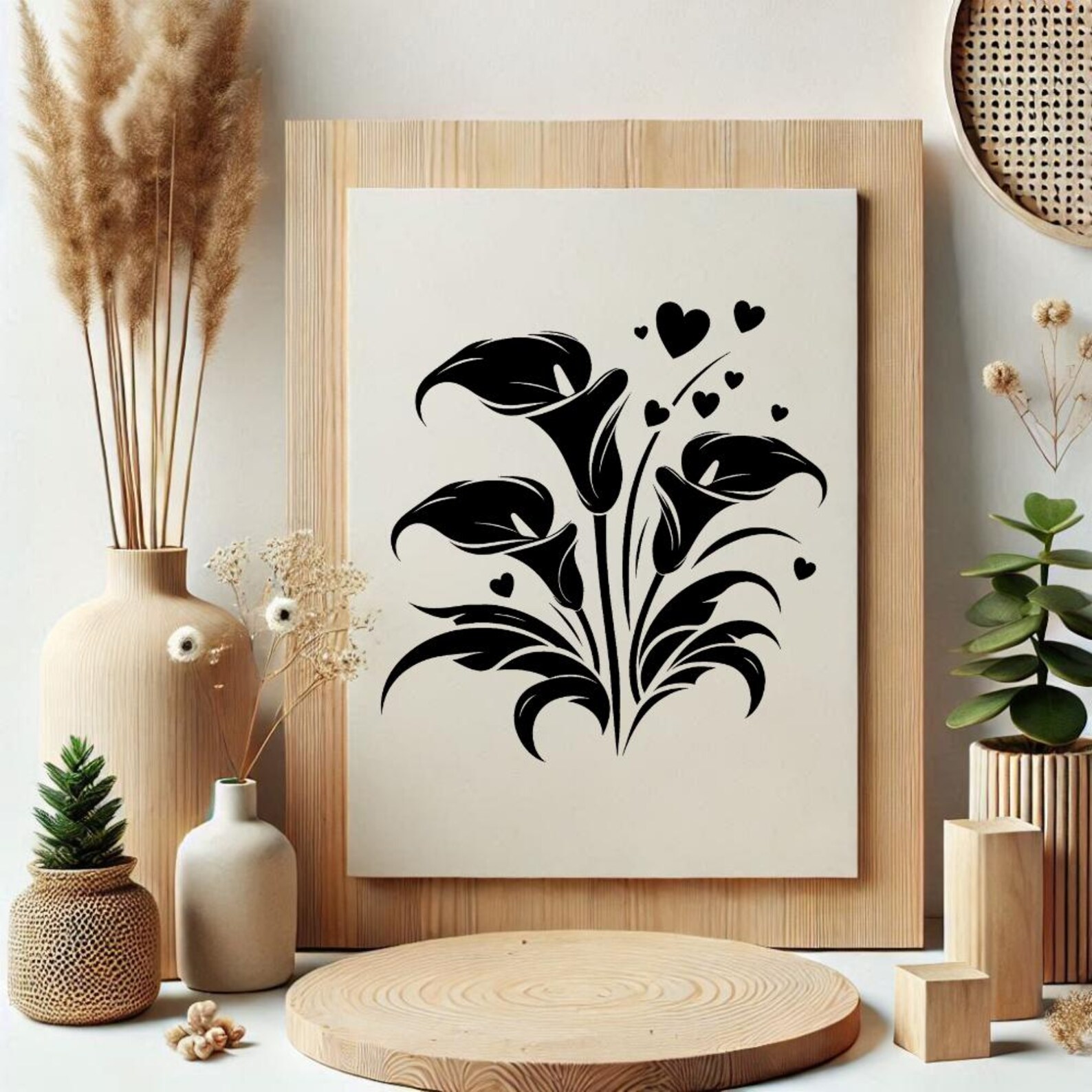 Calla Lily SVG Bundle: Floral Line Art, Cricut Cut Files (digital ...