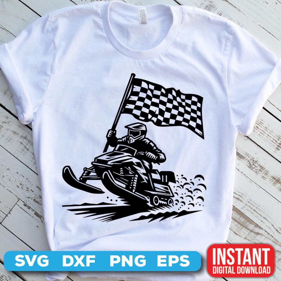 Snowmobile Svg Winter Sports Svg Snowmobile Racing Vector Design ...