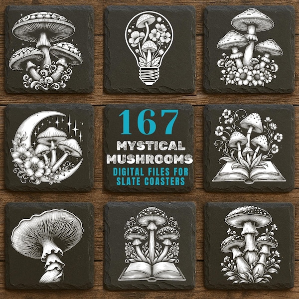 Mushroom Tile - Etsy