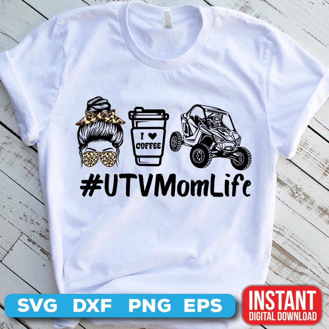 UTV Svg Utv Png UTV Mom Life With Coffee Digital Download - Etsy