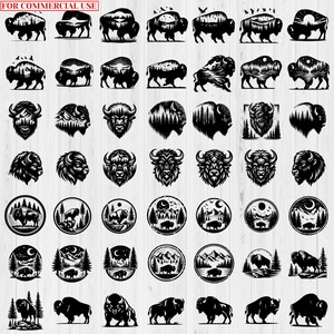 370+ Laser Engraved Bison DXF Bundle | Laser Cut Ready Files | CNC ...