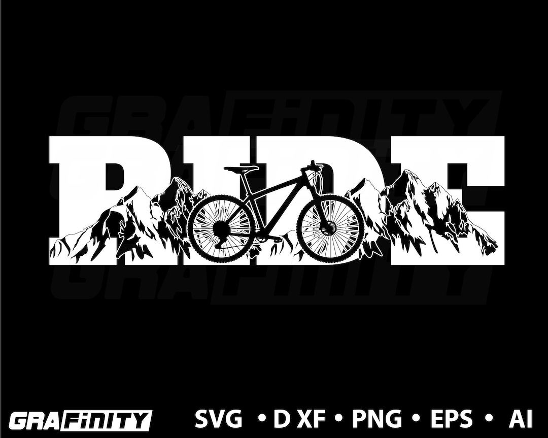 MTB Ride Svg Files- Mountain Bike RIDE Svg- MTB Graphics Design-digital ...